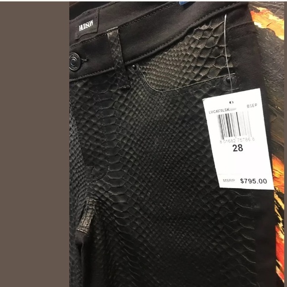 Hudson Jeans | Jeans | 795 Nwt Hudson Jean Lamb Skin Leather Pants 28 ...